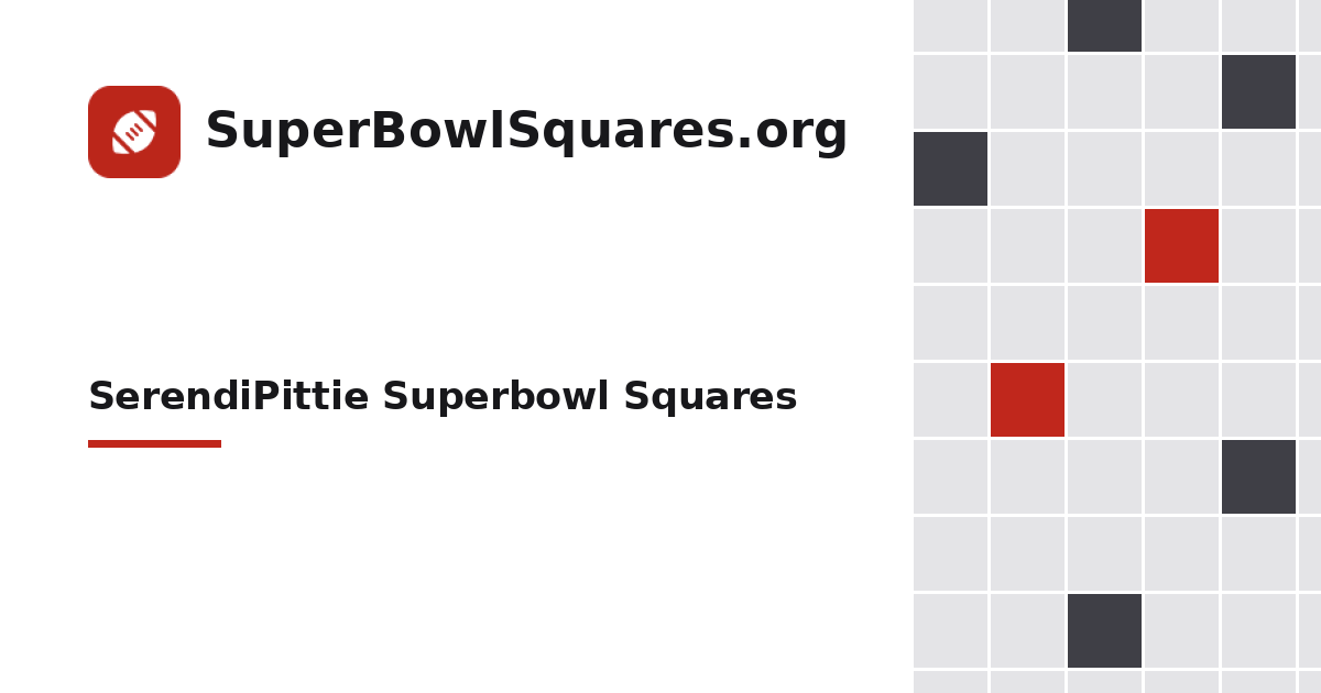 SerendiPittie Superbowl Squares